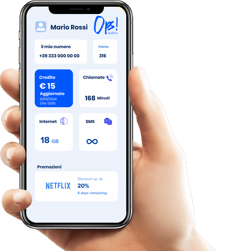 Ops! Mobile il nuovo operatore telefonico Italiano - Ops! Mobile